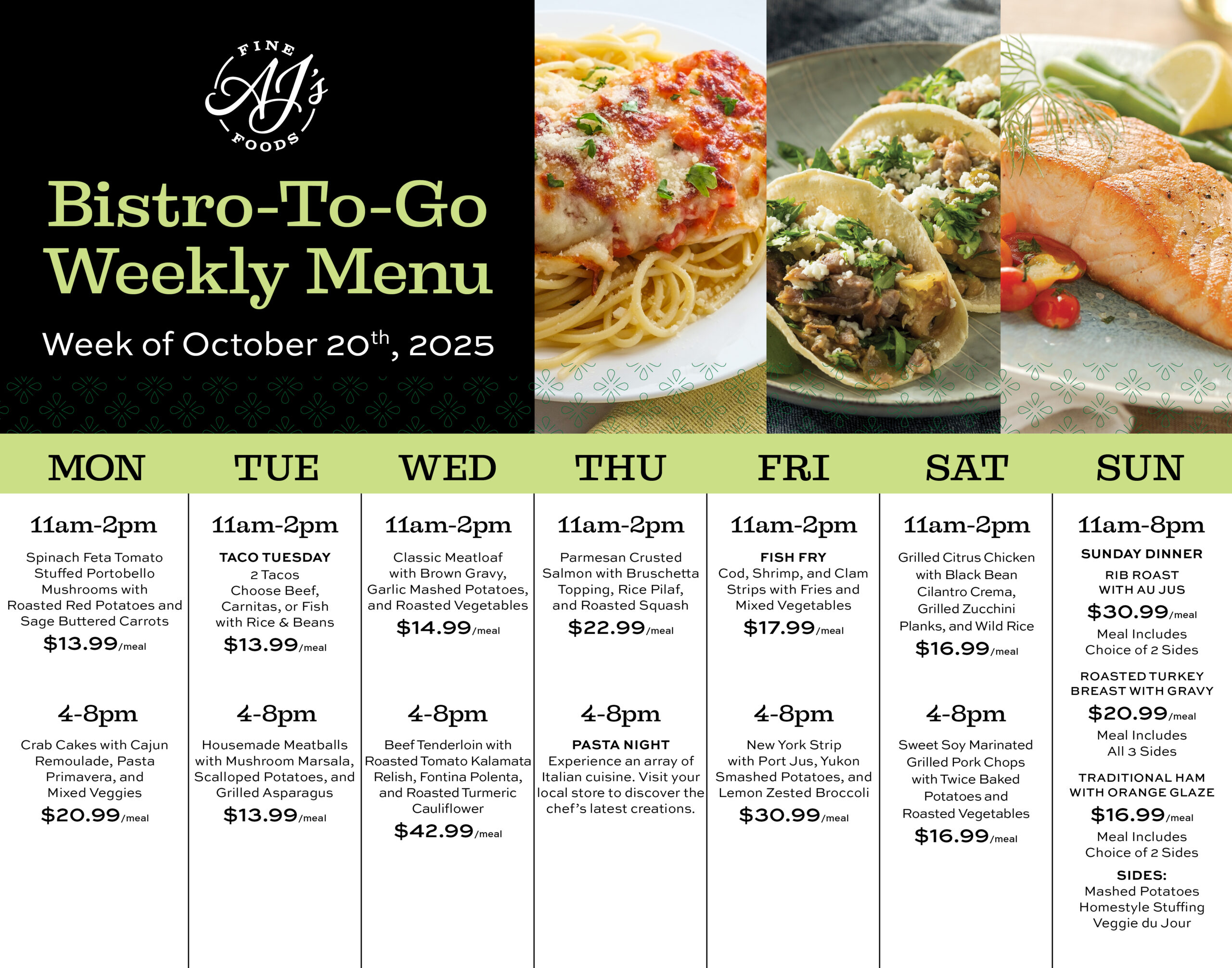 AJ’s Gourmet-To-Go | AJ's Fine Foods